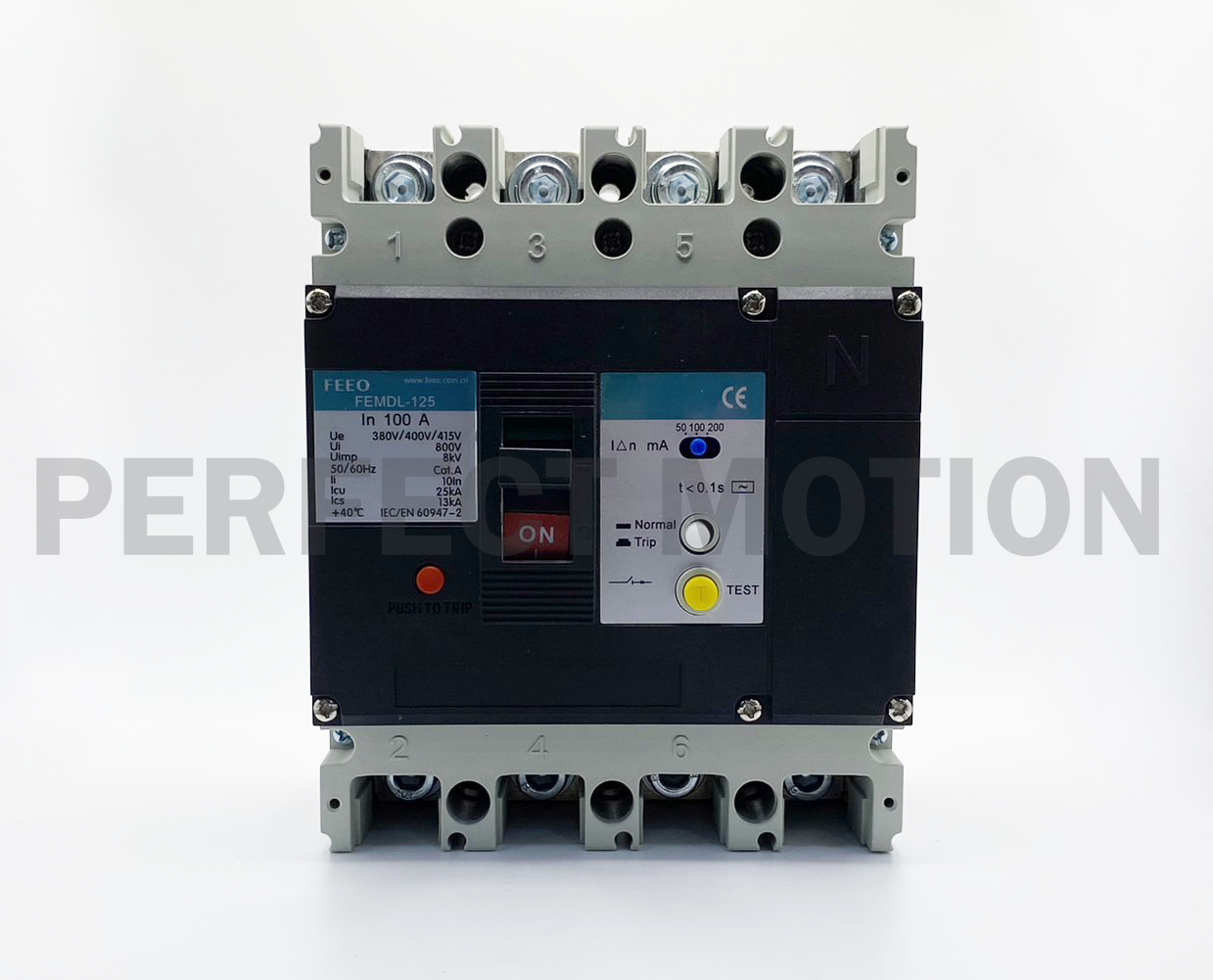 AC Breaker RCBO 3P+N 100A 415V ( FEMDL-125 ) | AC เบรกเกอร์ MCCB ...
