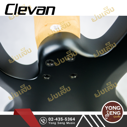 Clevan กีตาร์เบส 5 สาย CB-42M/5 BKM - yongsengmusical