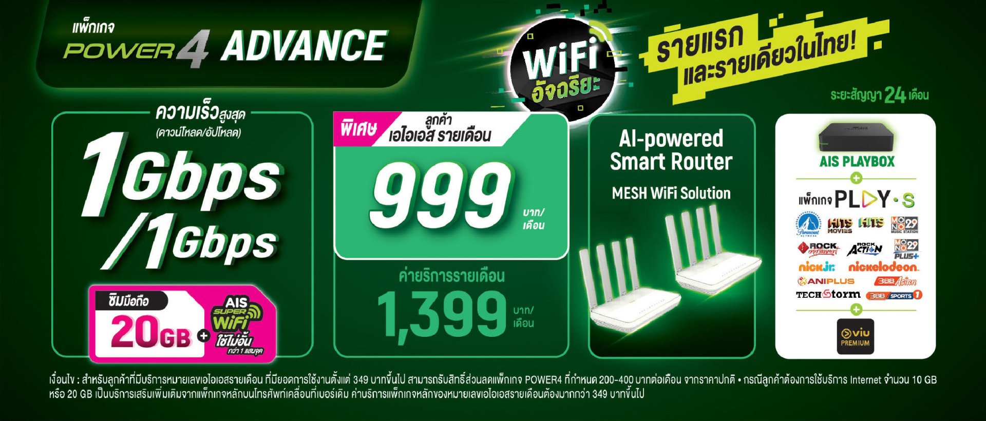 ติดตั้ง AIS fibre กับเรา-รับของสมนาคุณเพียบ