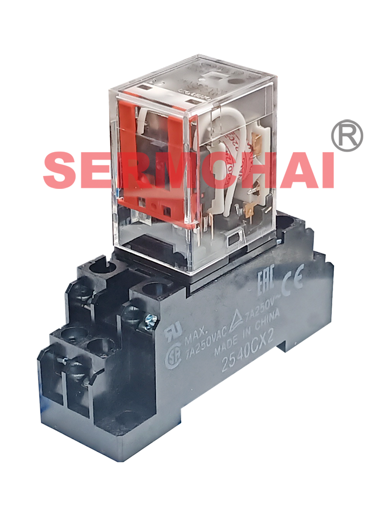 MY2 RELAY OMRON 220 vol.+SOCKET รีเลย์ พร้อมซ๊อกเก็ต - sermchaicutting