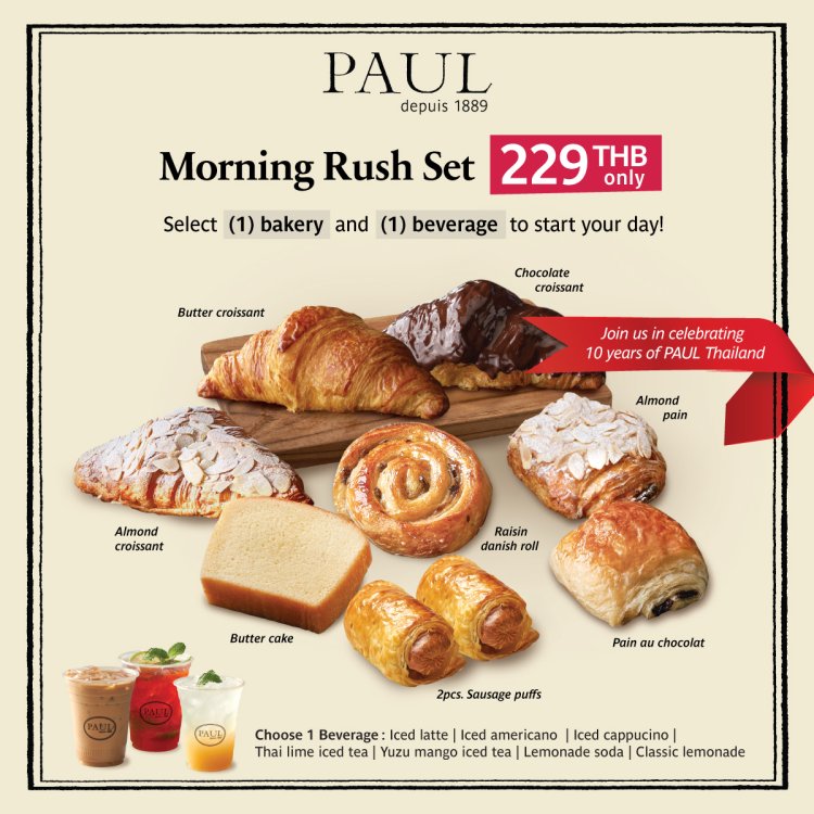 Celebrate PAUL 10th anniversary with our Special promotions! - paulthailand