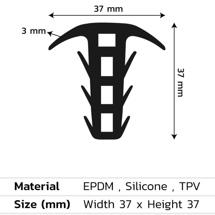 Solar Panel Rubber Seal Strip - ptiglobalproducts