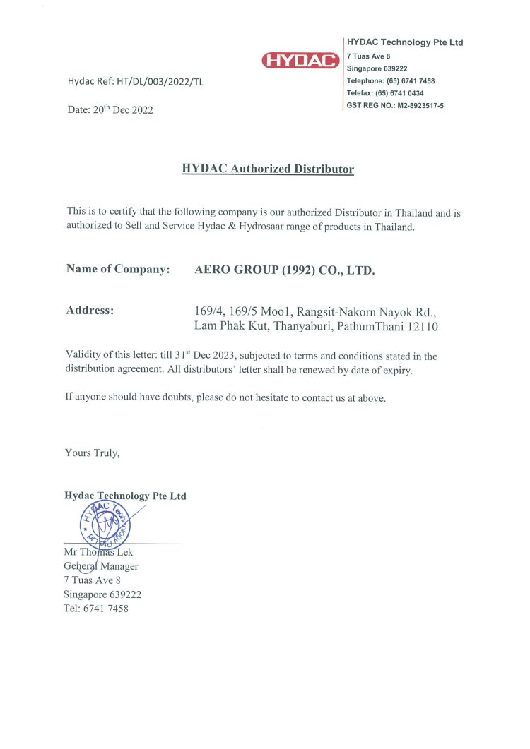 Hydac - www.aerogroup1992.com