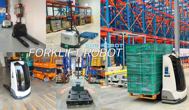 หุ่นยนต์ส่งของ Forklift Robot โฟร์คลิฟท์อัตโนมัติไร้คนขับ