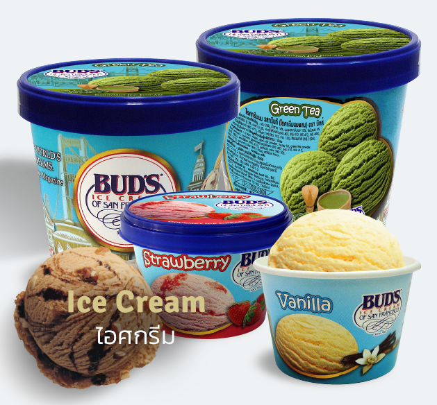 Bud's Ice Cream ผู้ผลิตไอศกรีมเกรดพรีเมี่ยม มากกว่า 50 รสชาติ