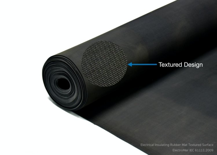 Electrical Insulating Rubber Mat- extured Surface - polytechindustry