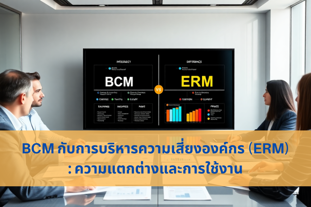 BCM กับการบริหารความเสี่ยงองค์กร (ERM): ความแตกต่างและการใช้งาน