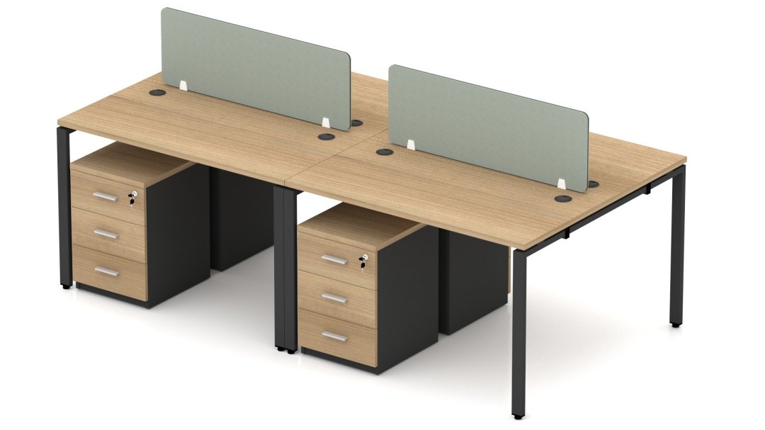 โต๊ะทำงานกลุ่ม-4-ที่นั่ง - OfficeBKK โรงงานเฟอร์นิเจอร์สำนักงาน โต๊ะทำงาน เก้าอี้ทำงาน