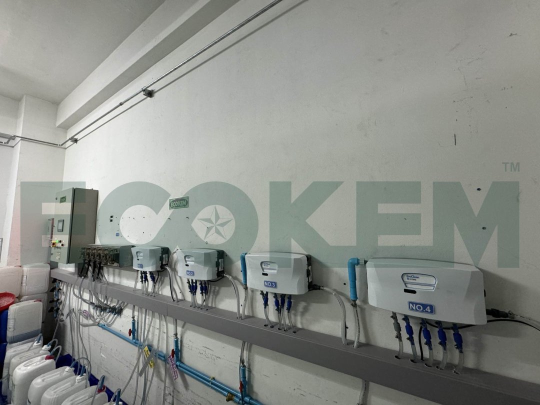 Automatic Laundry Chemical Dispensing System Installation