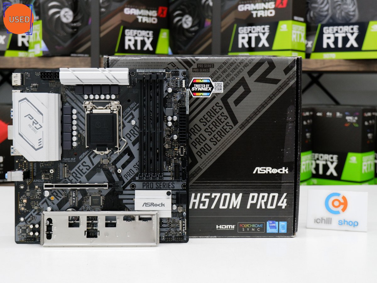 MAINBOARD (เมนบอร์ด) ASROCK H570M PRO4 (1200) P11365 - ichillshop