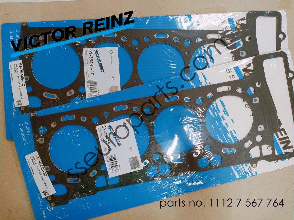 ปะเก็นฝาสูบปลอดแร่ใยหิน หมายเลขชิ้นส่วน: 11127567764 7567764 VICTOR ...