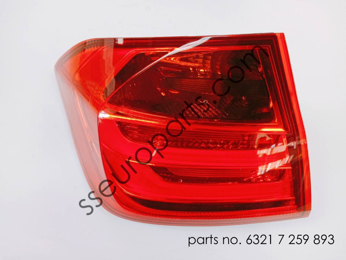 2012 BMW 3 Series f30 RHD ไฟท้ายด้านหลังซ้าย 63217259893 7259893 ...