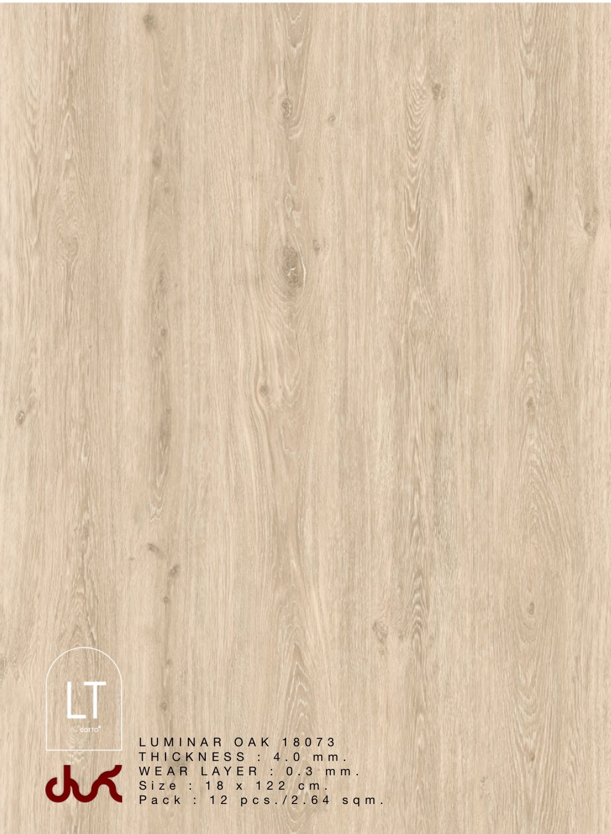 LUMINAR OAK 18073 LT by COTTO - laminatethai