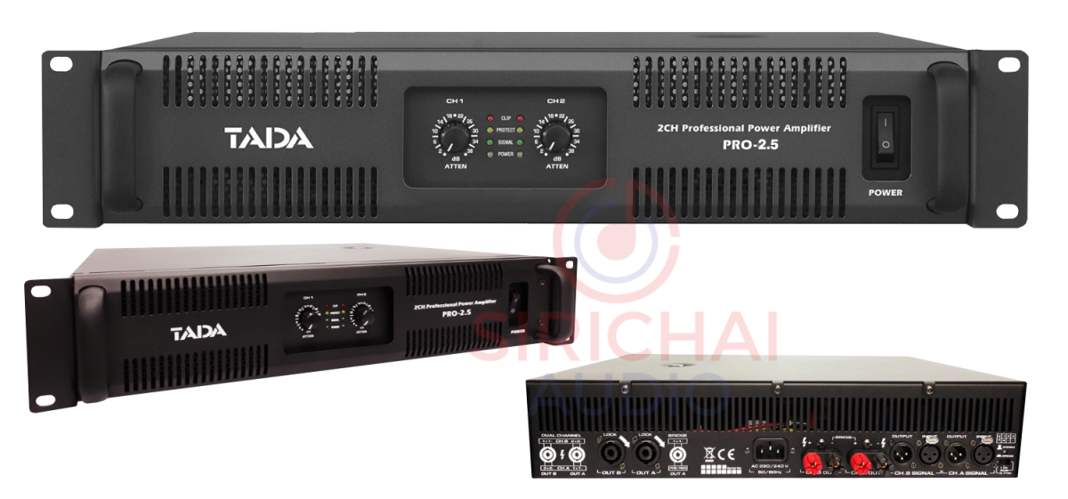 TADA POWER AMP PRO-2.5 - sirichaiaudio