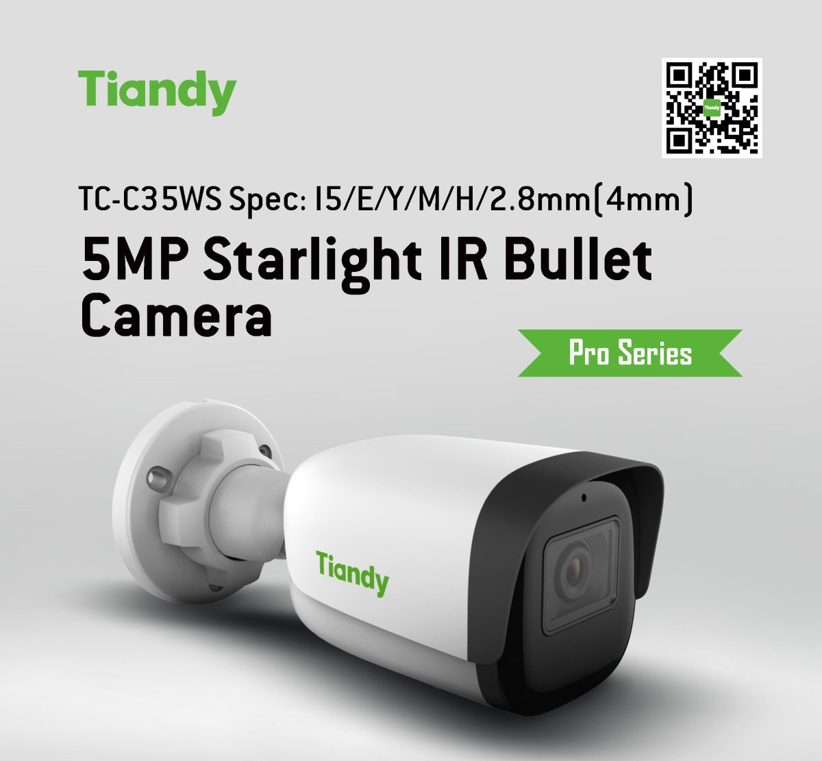 TC-C35WS Tiandy 5MP Starlight IR Bullet Camera - aimgroup