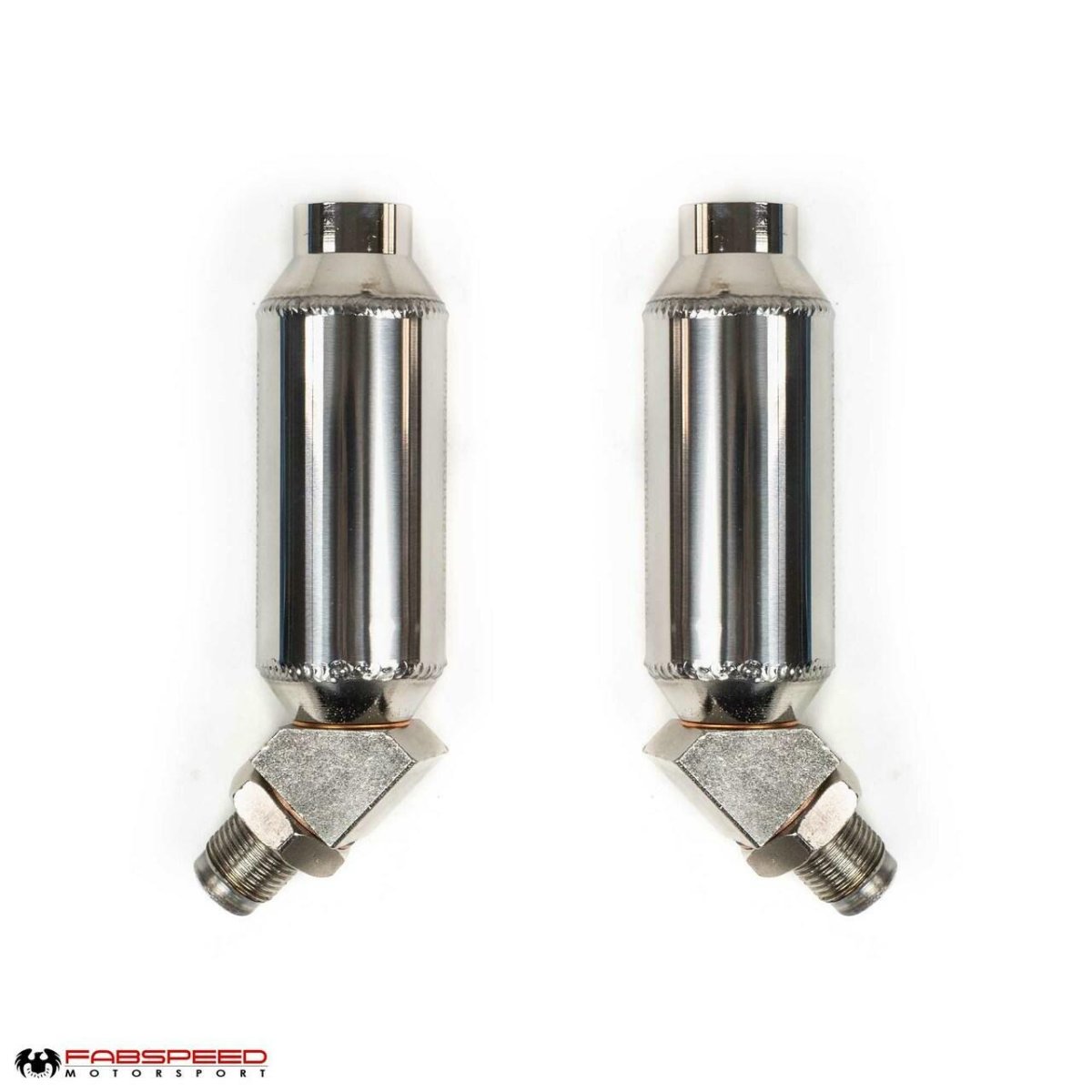 Fabspeed Universal 45 Degree O2 Spacers with Catalytic Converters ...