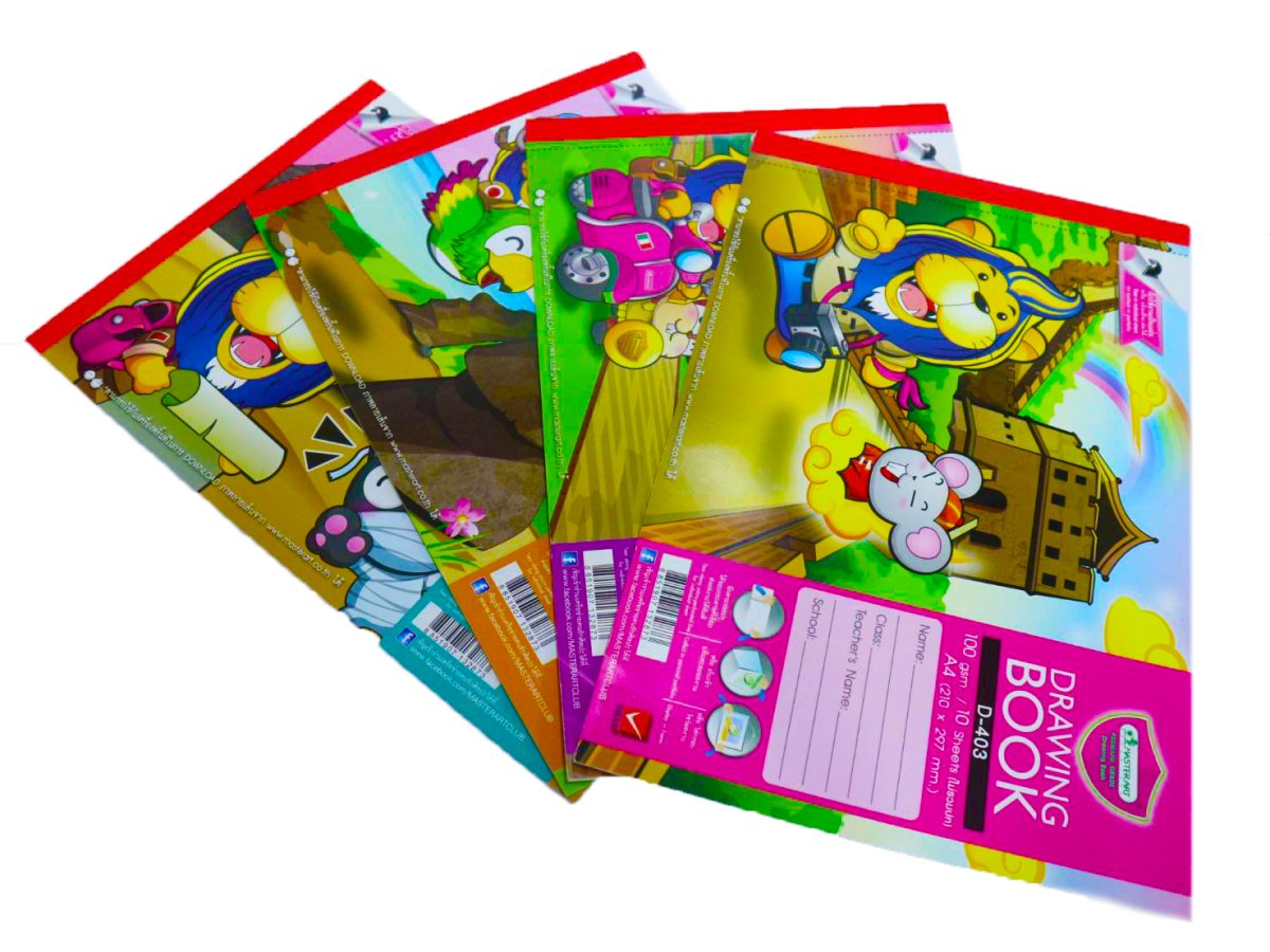 สมุดวาดเขียน Master Art Drawing Book D-403 คละแบบ - suphanbookstationery