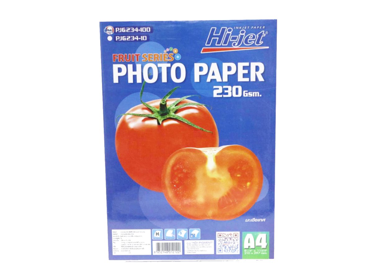 Hi-jet Photo Paper 230 gsm. A4 PJG 234-100 - suphanbookstationery