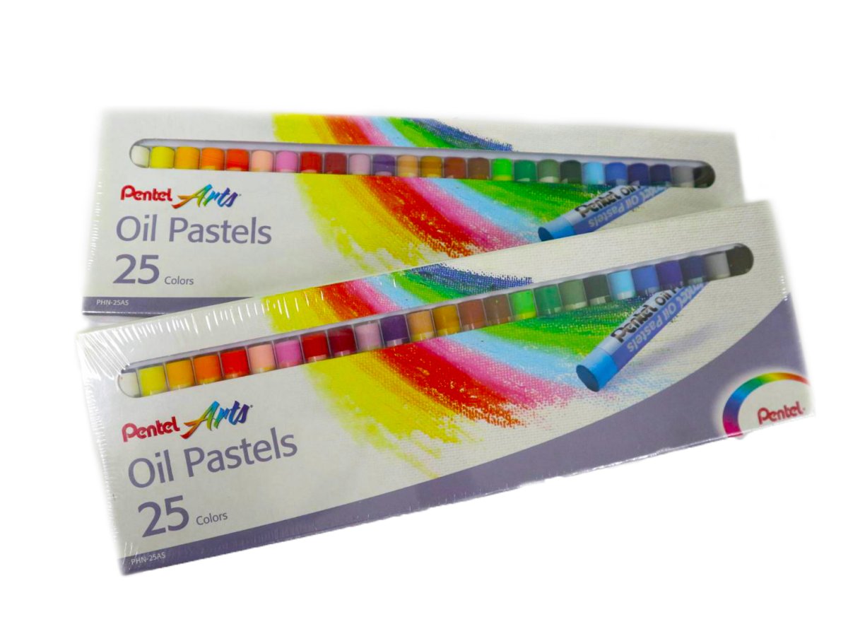 Pentel oil pastels 25 colors สีเทียน - suphanbookstationery