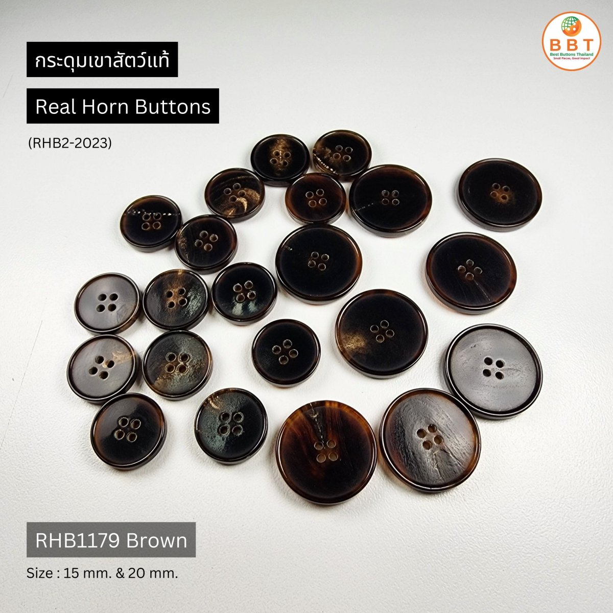 Real Horn Buttons - bestbuttonsthailand