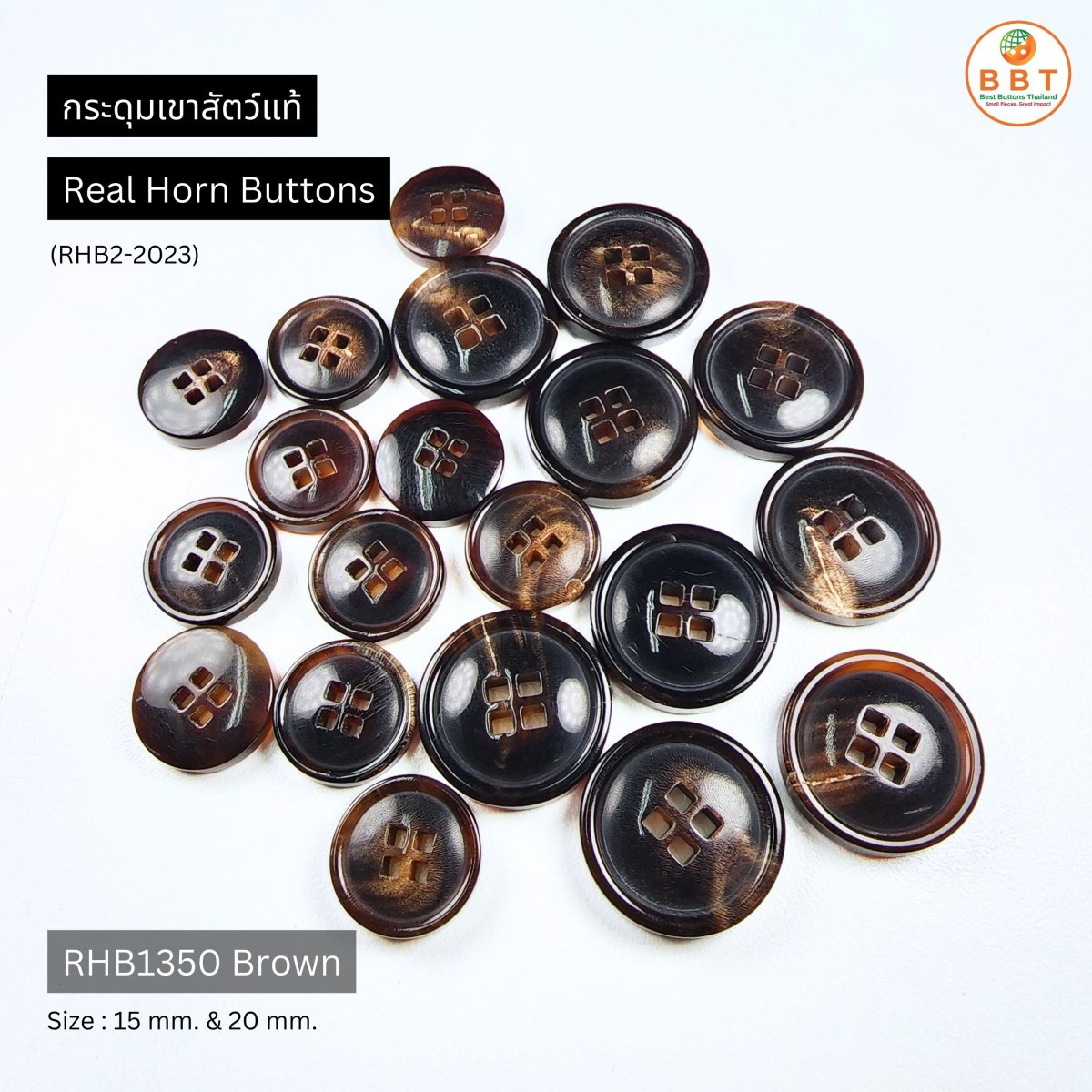 Real Horn Buttons - bestbuttonsthailand