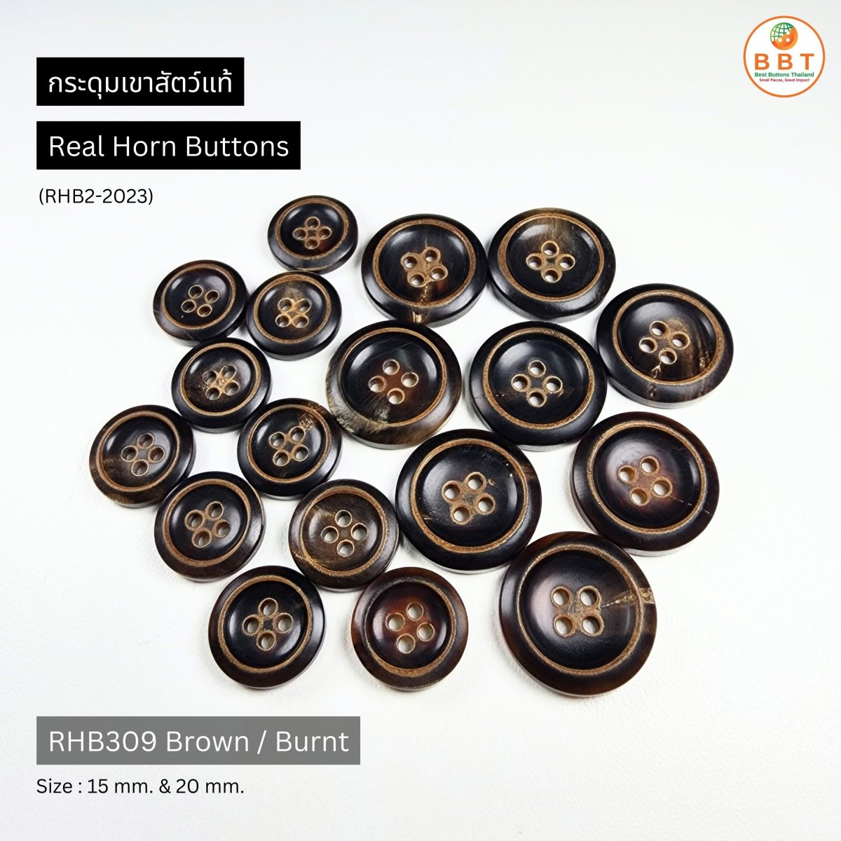 Real Horn Buttons - bestbuttonsthailand