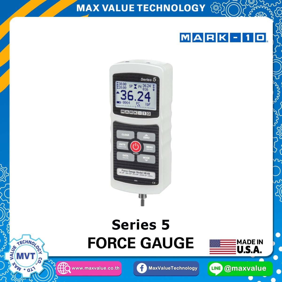 Series 5 - Advanced Digital Force Gauges - maxvalue