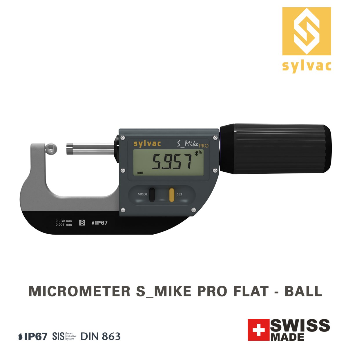 Micrometer S_Mike PRO Flat Spherical - maxvalue
