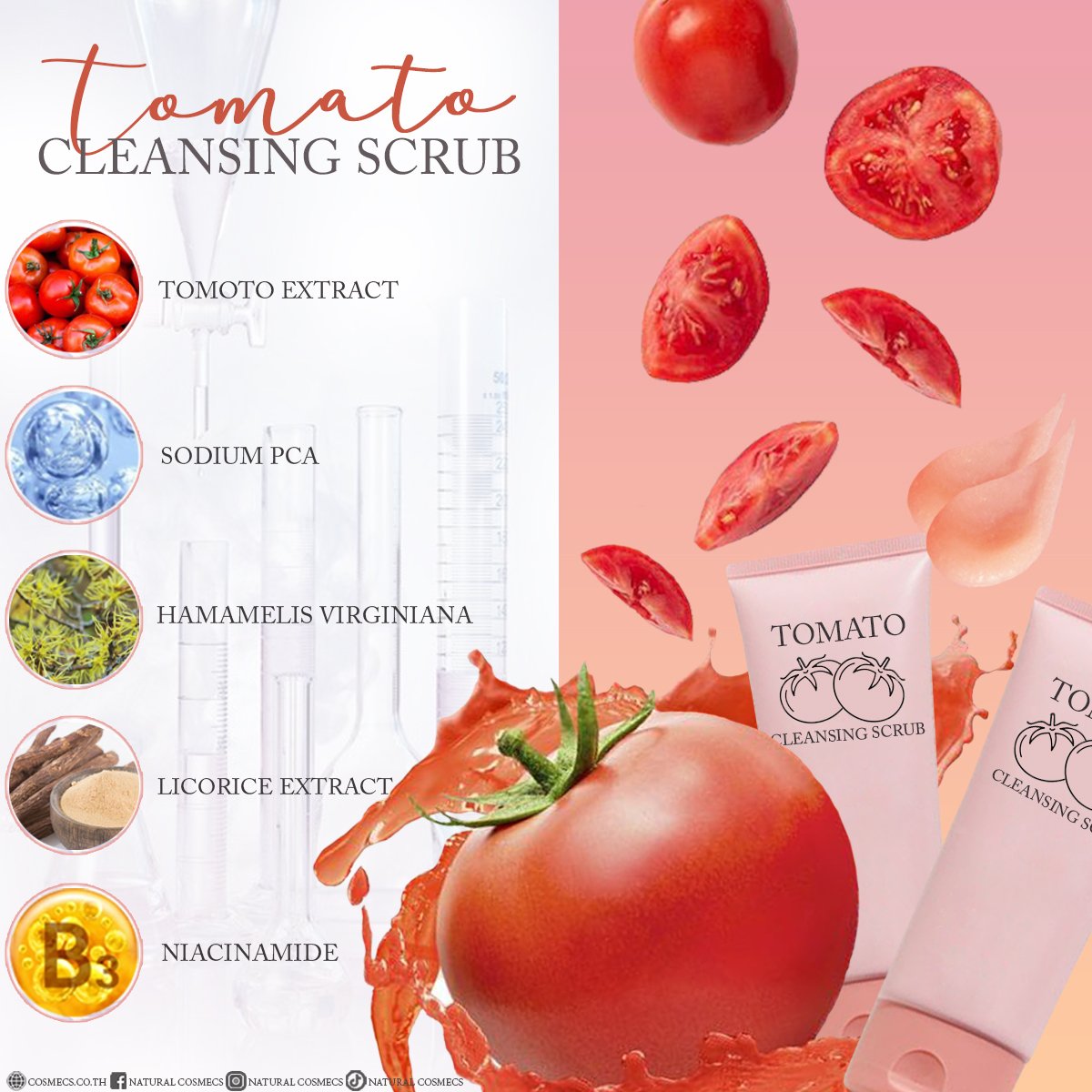 Tomato Cleansing Scrub - cosmecs