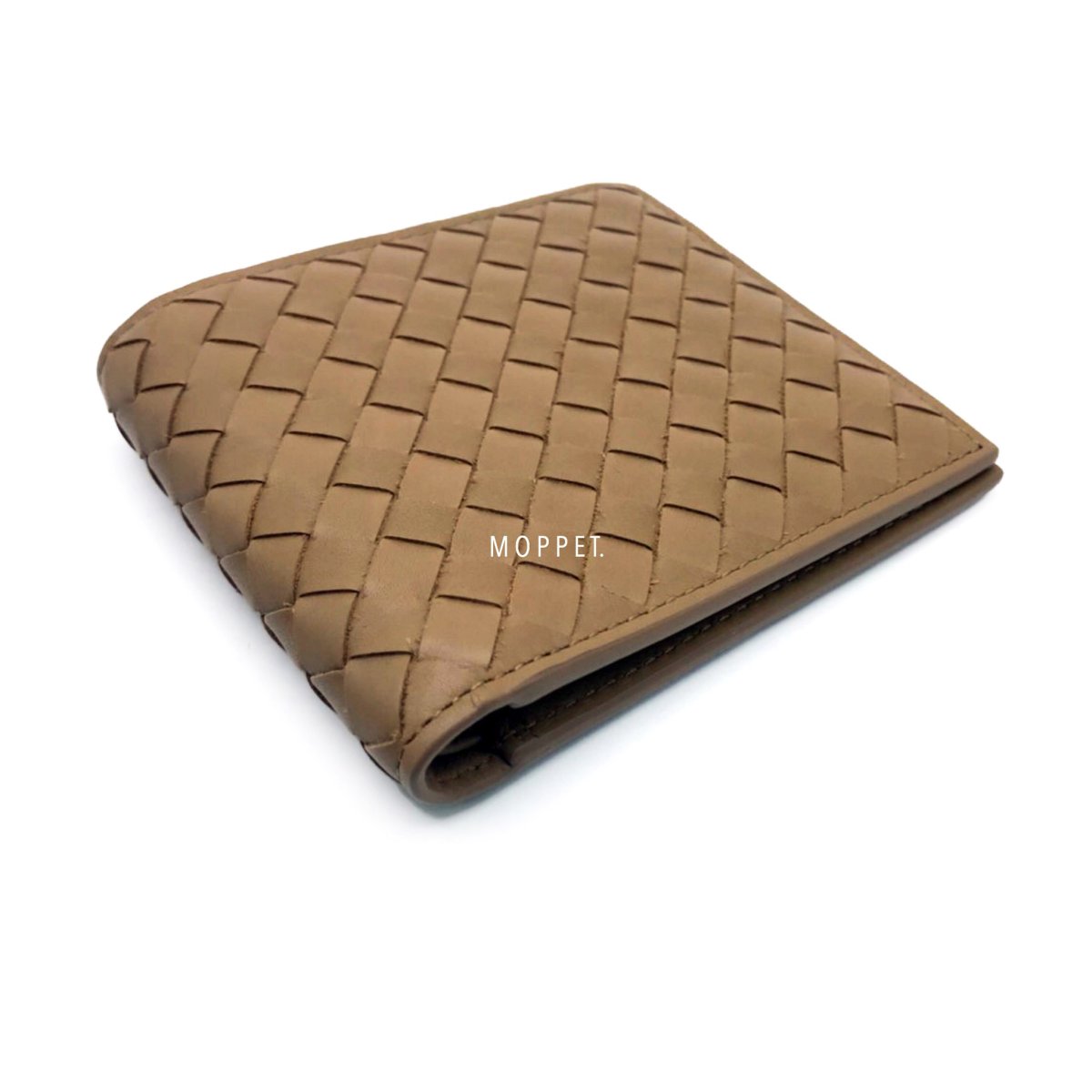 New Bottega Veneta Men’s Wallet in Dark Beige - moppetbrandname