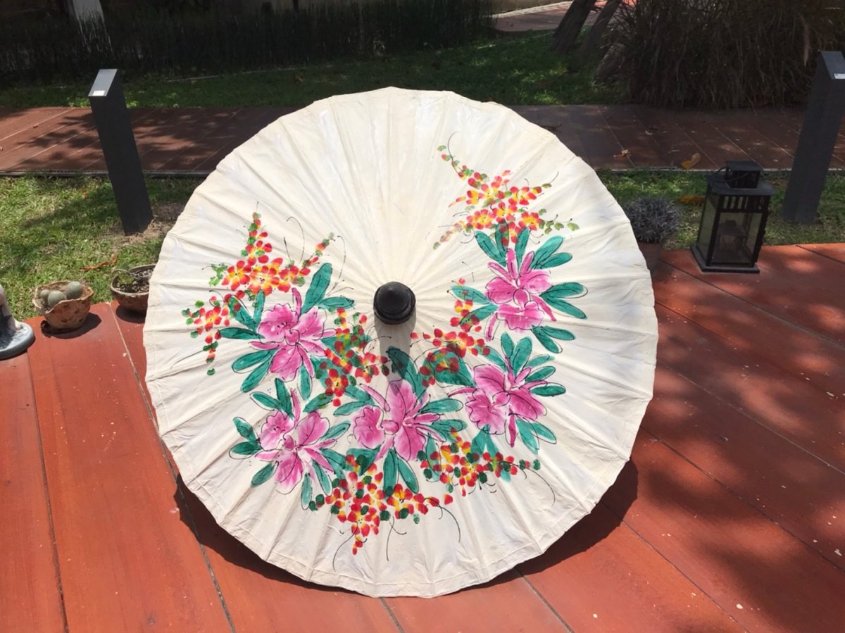 ร่มบ่อสร้าง สีขาว - pickacraft