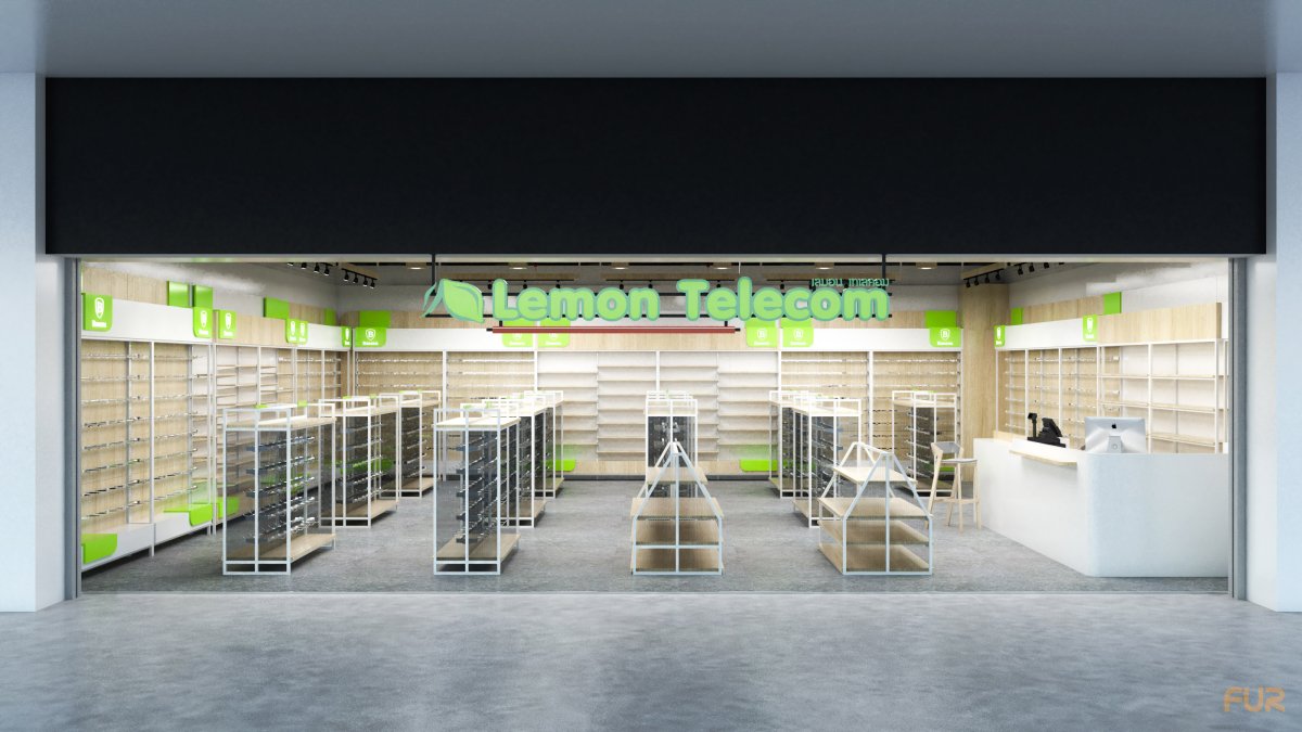 Design a mobile shop, Lemon Telecom Shop, Chatuchak Park Station ...
