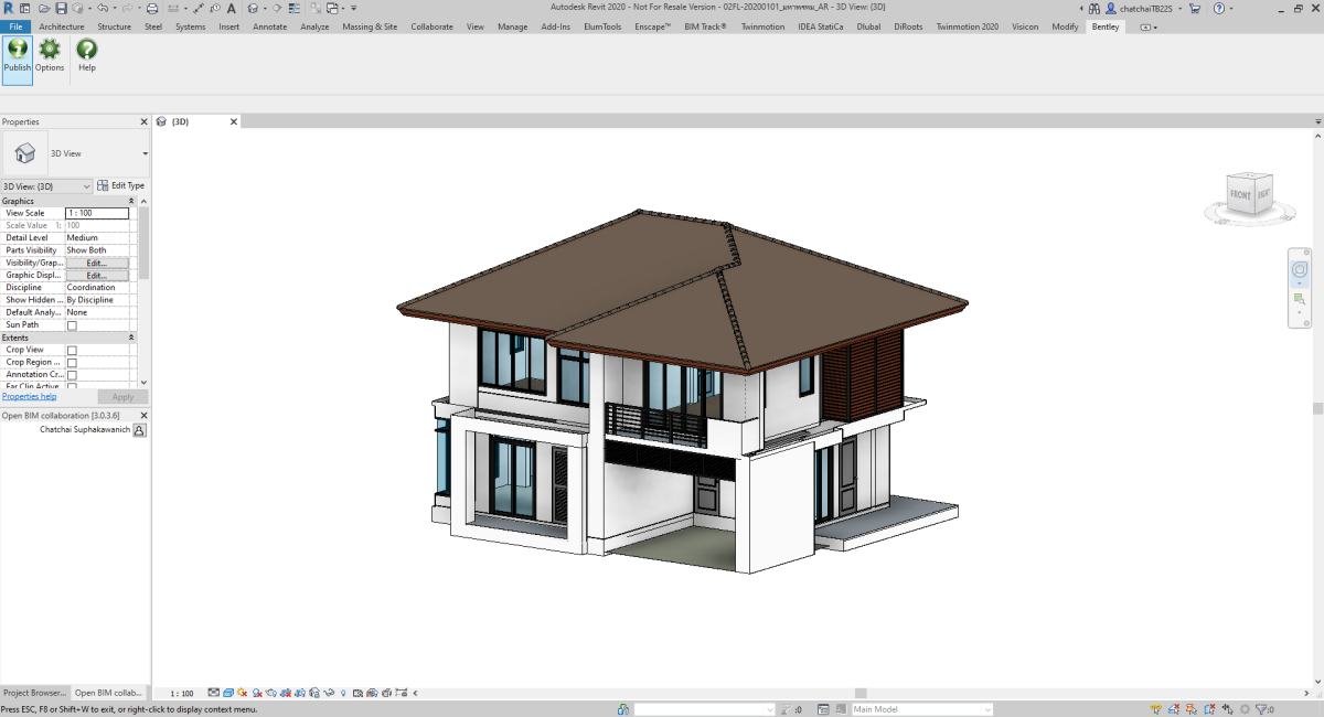 การนำเอาไฟล์ BIM จากโปรแกรม Revit หรือ อื่นๆไปใช้งานต่อยอดใน iModel - twoplussoft