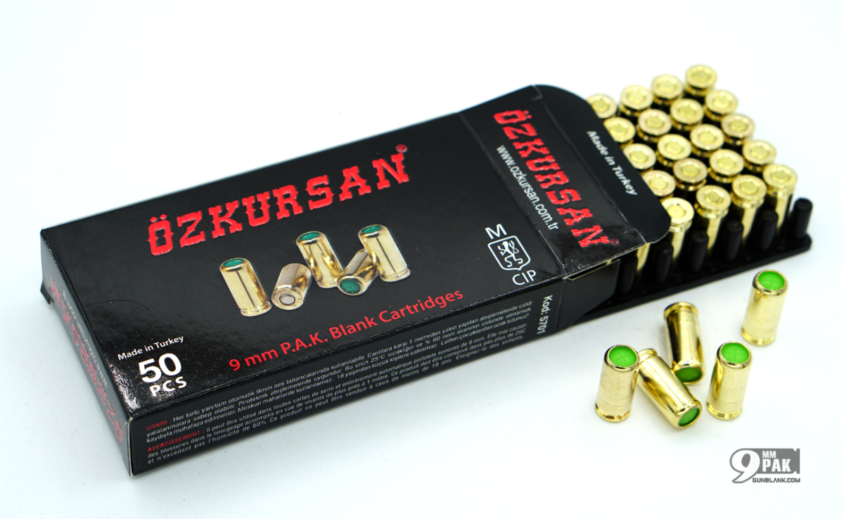 Brass 9mm P.A.K. - gunblank