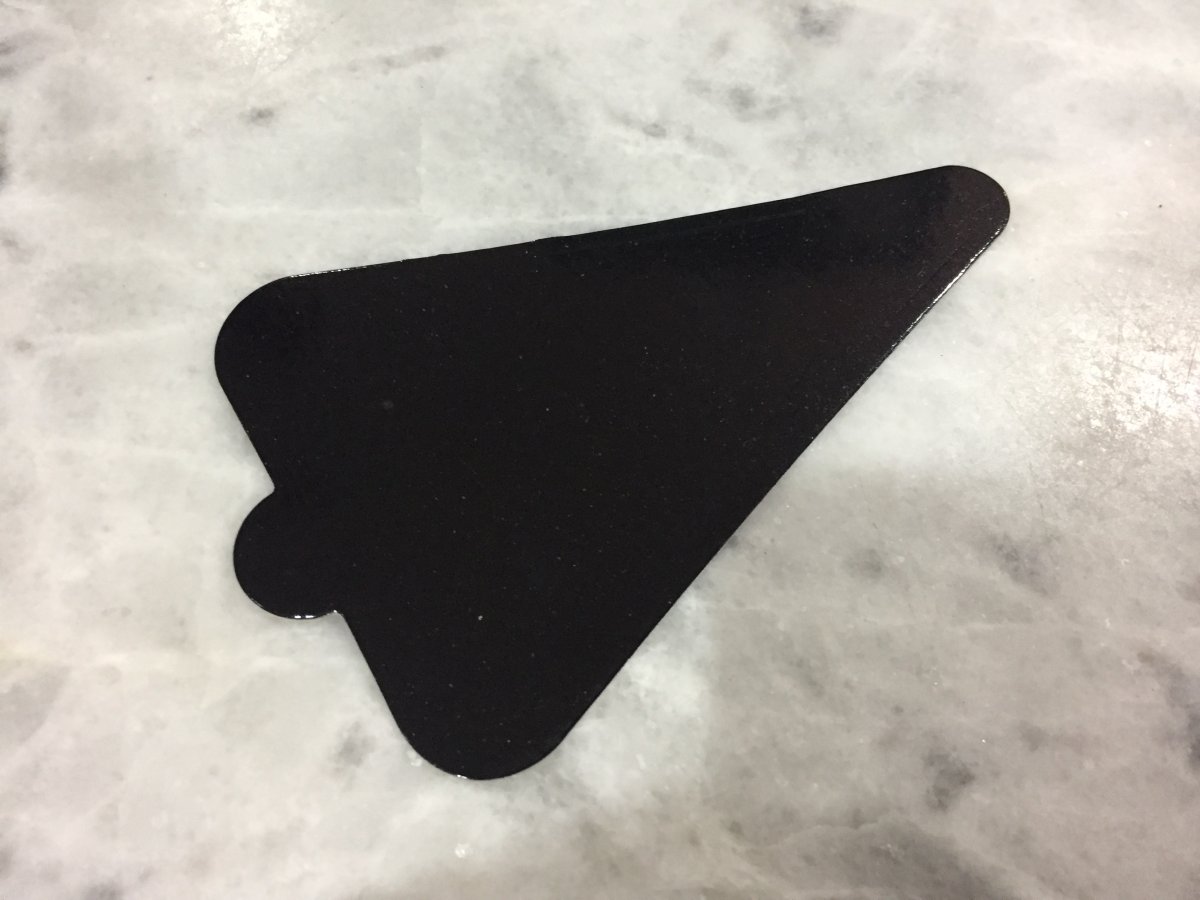 PG-010-Black Triangle Cake Board 7.8*11.8 cm@100 - bakeryland