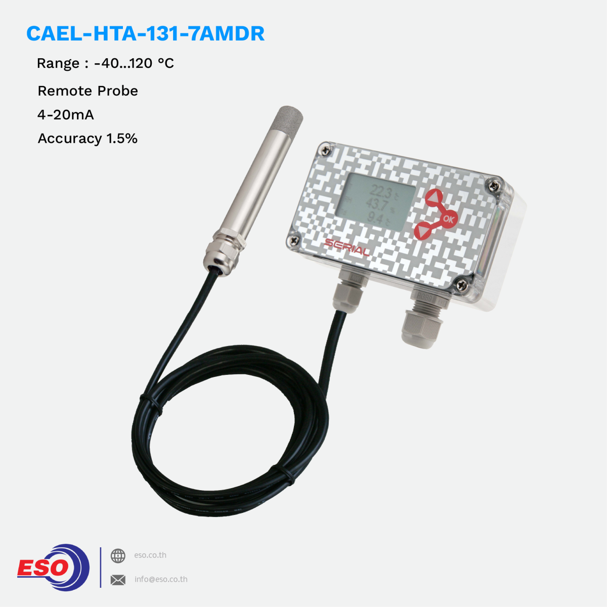 Temperature&Humidity Transmitter/CAEL-HT Remote Probe - eso