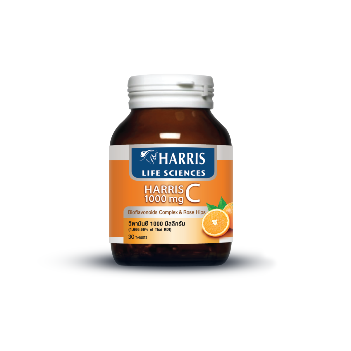 HARRIS C 1000mg วิตามินซีสูตร BUFFER (30 เม็ด) 2ขนาดเลือกได้| แถมฟรี ...