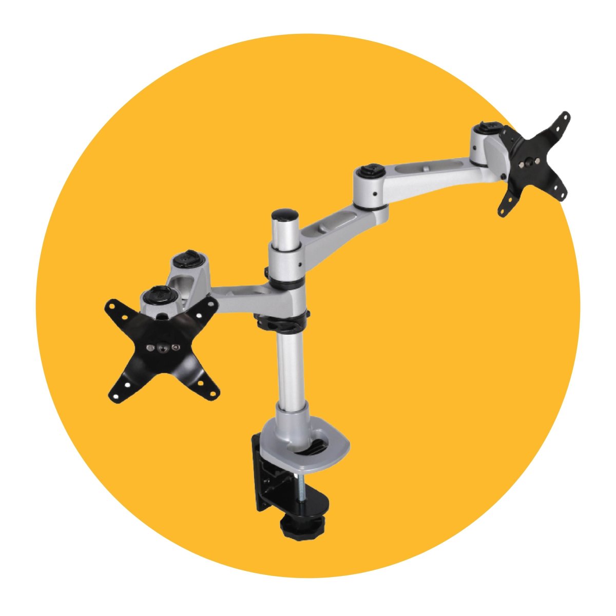 2 Monitor Dual Swivel Arm - bigkidinoffice