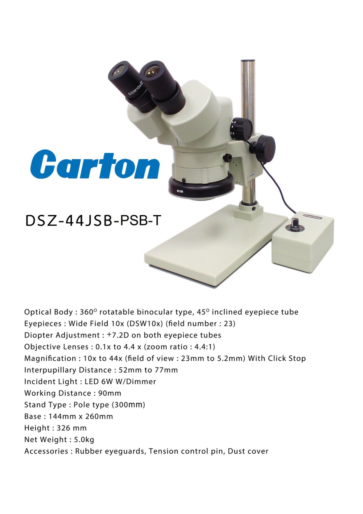 SPEC DSZ-44JSB-PSB-T - cartonmicroscope