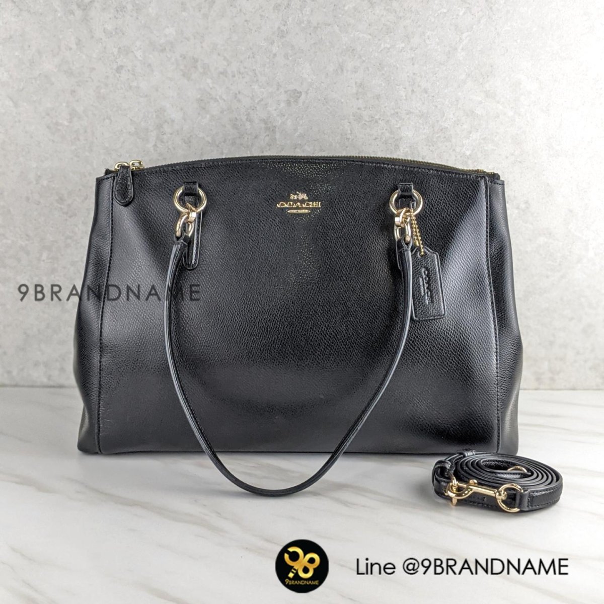 U S E D C O ACH Christie Carryall IN Crossgrain Leather(COACH F36606 ...