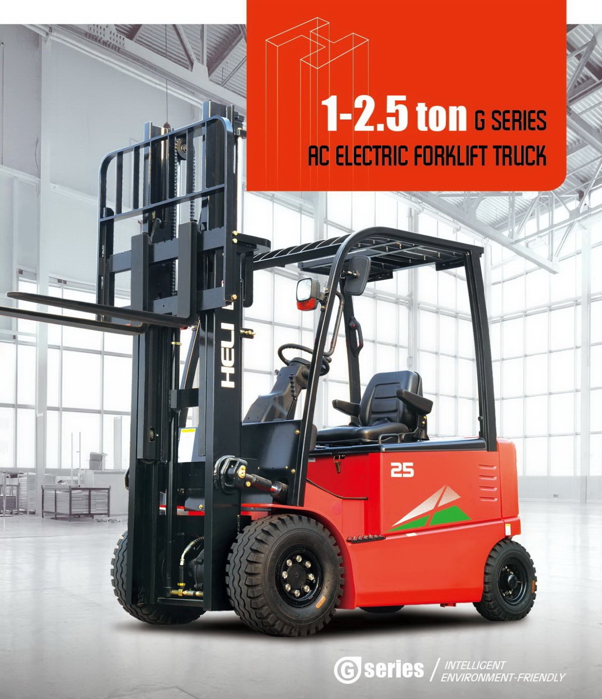 1-2.5 ton G SERIES AC ELECTRIC FORKLIFT TRUCK - debacthai