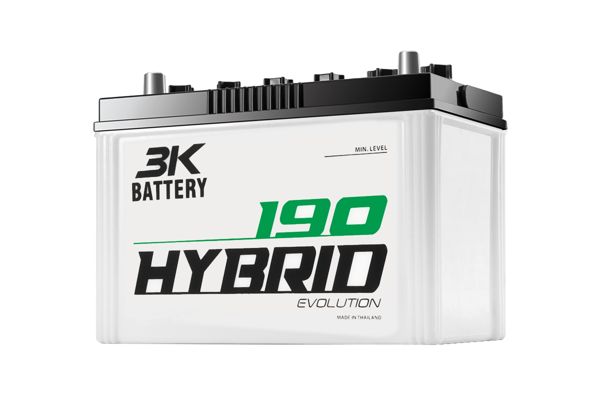 Battery 3K Hybrid 190R (Hybrid Type) 12V 90Ah - rungseng