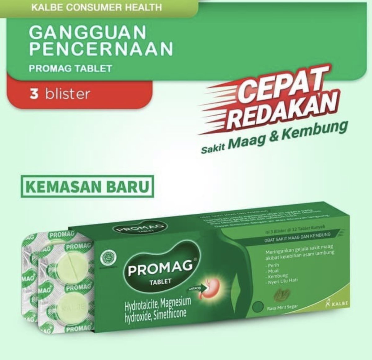 Promag Tablet Obat Sakit Maag Kembung dan Mual - waroenganni