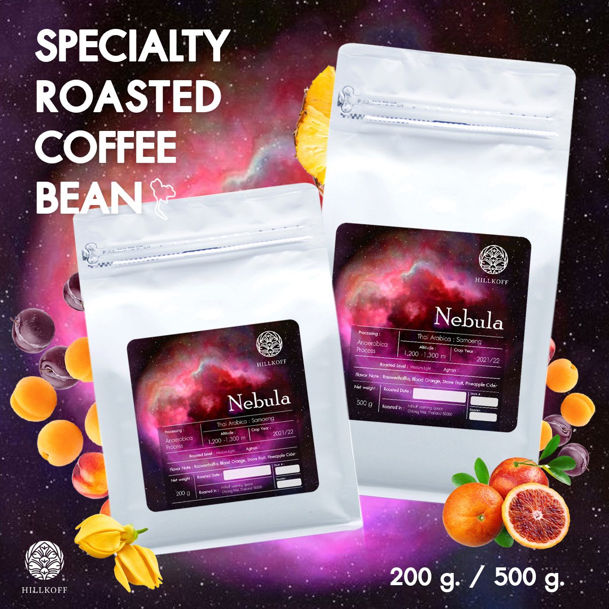 Nebula Arabica Specialty Roasted : เมล็ดกาแฟคั่ว - hillkoff