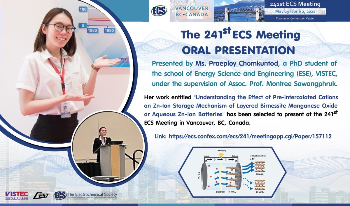 The 241st ECS Meeting Oral Presentation May 29 - June 2, 2022 in ...