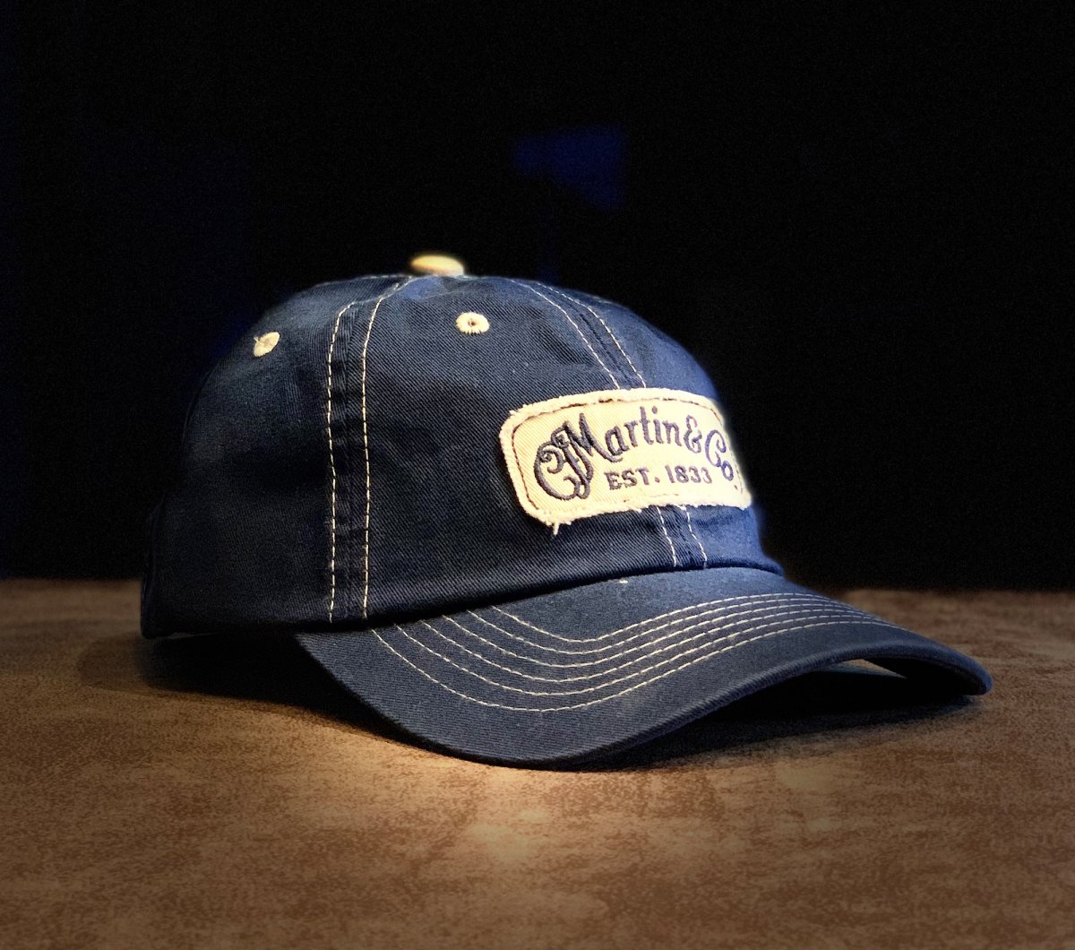 Martin Baseball Cap Navy with Stitched Logo - acousticvilla
