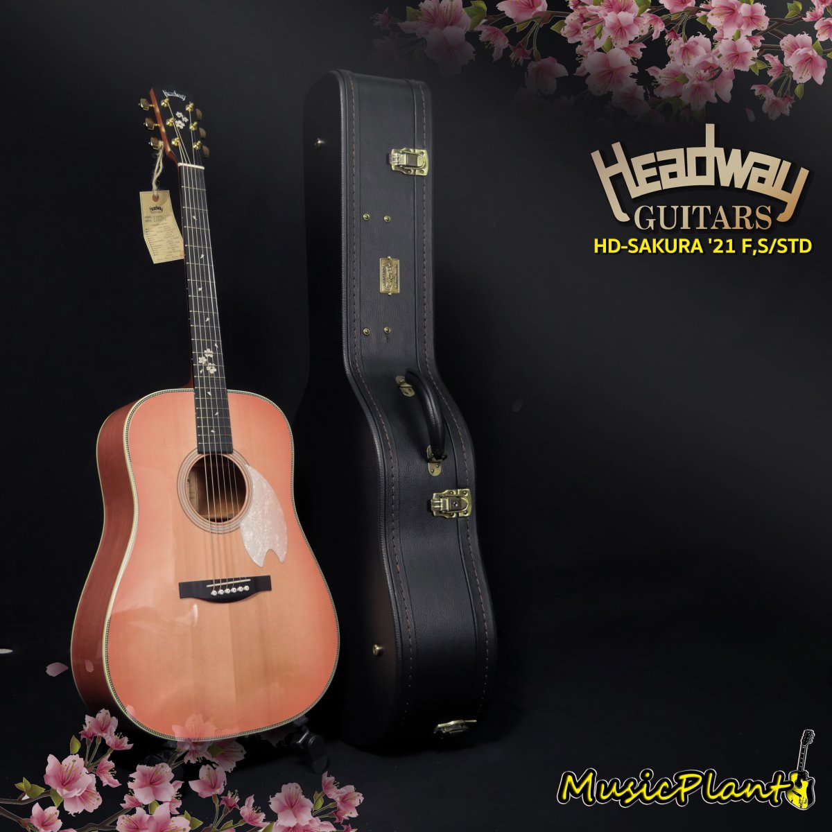 Headway กีตาร์โปร่ง รุ่น HD-SAKURA '21 F,S/STD - musicplant