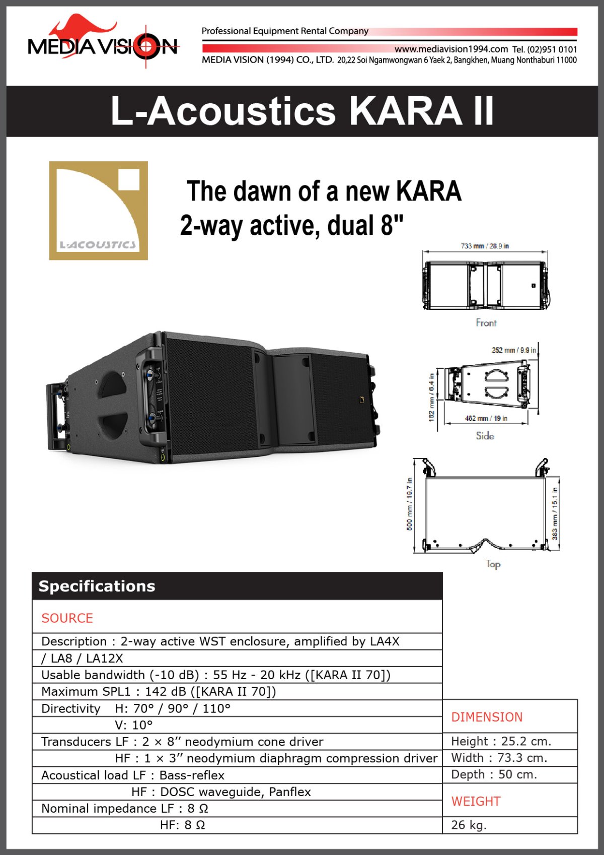 L-ACOUSTICS KARA II - mediavision1994