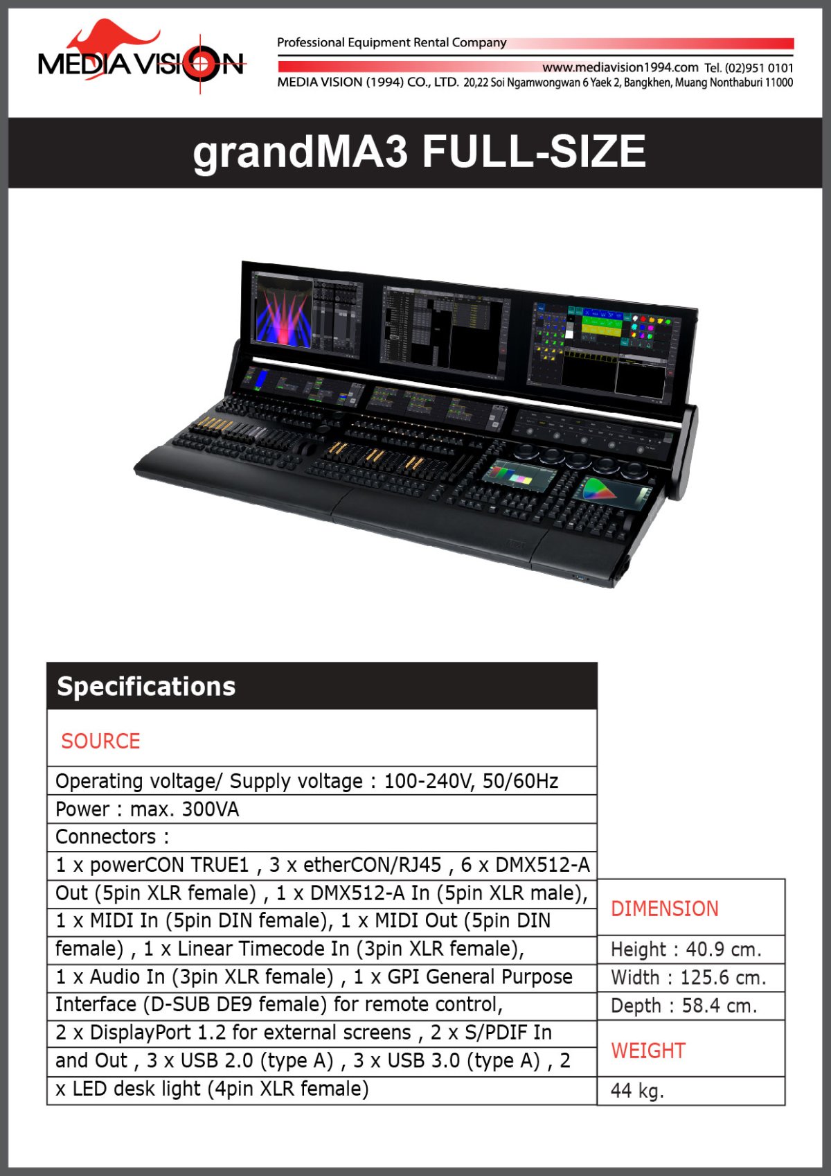 grandMA3 Full-Size - mediavision1994