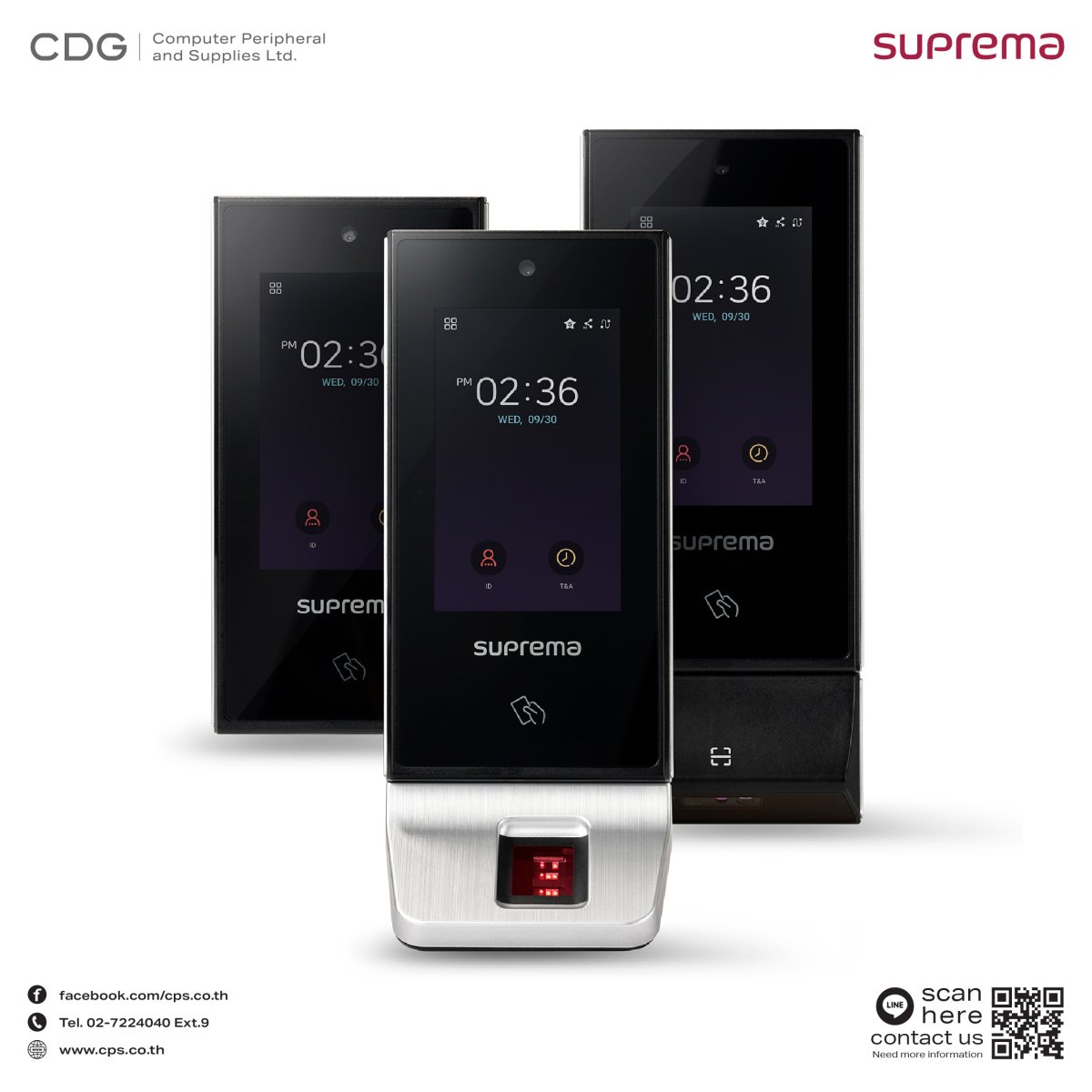 Suprema X-Station 2 Mobile Access, RFID cards and fingerprints - cps